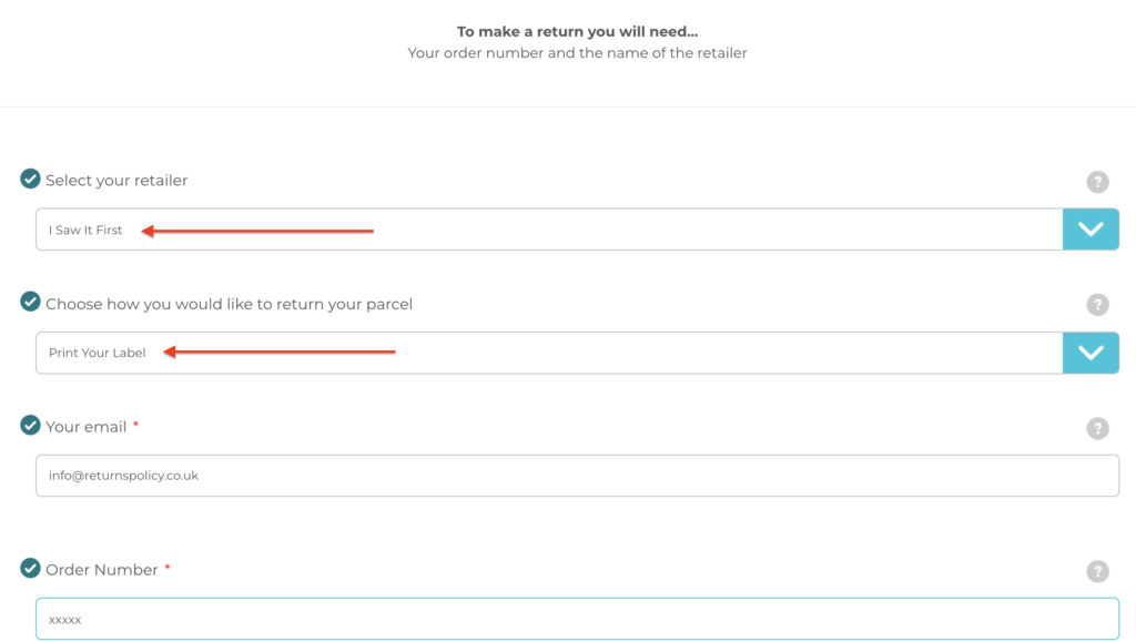 I SAW IT FIRST Returns & Refunds - Returns Policy UK